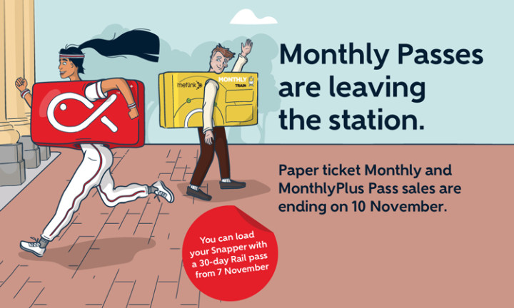 Rail Monthly Passes are leaving the station » Metlink