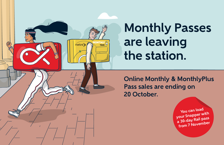 Monthly passes are leaving the station » Metlink