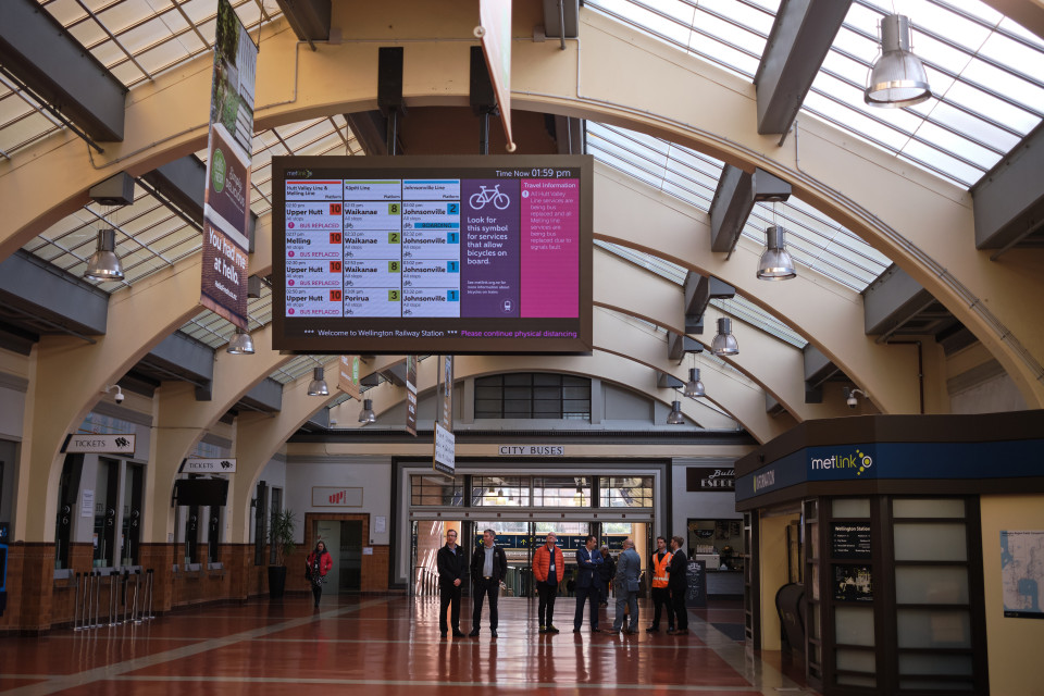 New audio/visual equipment at Wellington Station » Metlink